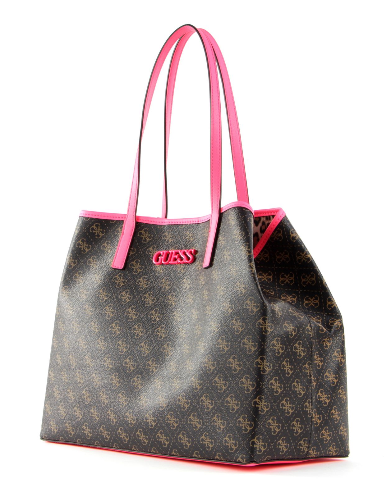 Guess Geanta de umar Guess, Model Vikky, Maro cu imprimeu logo ...