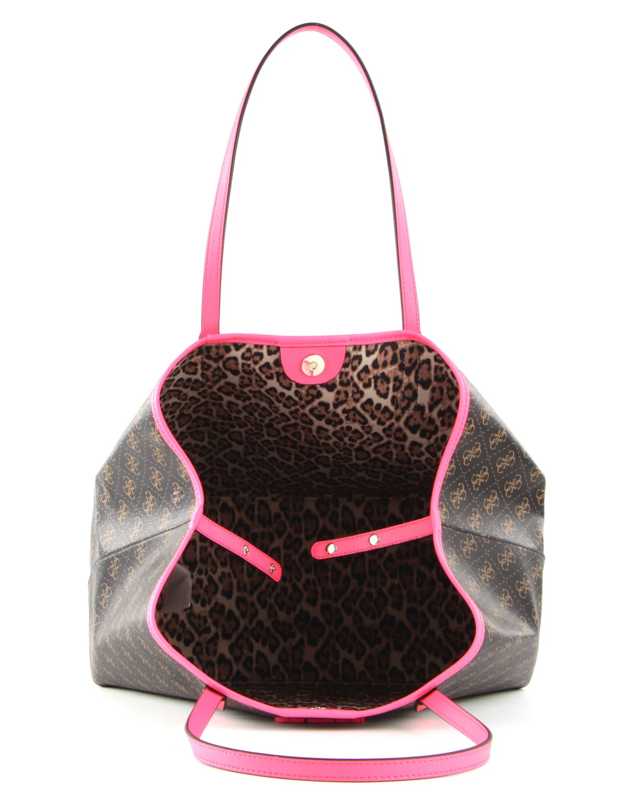 Guess Geanta de umar Guess, Model Vikky, Maro cu imprimeu logo ...