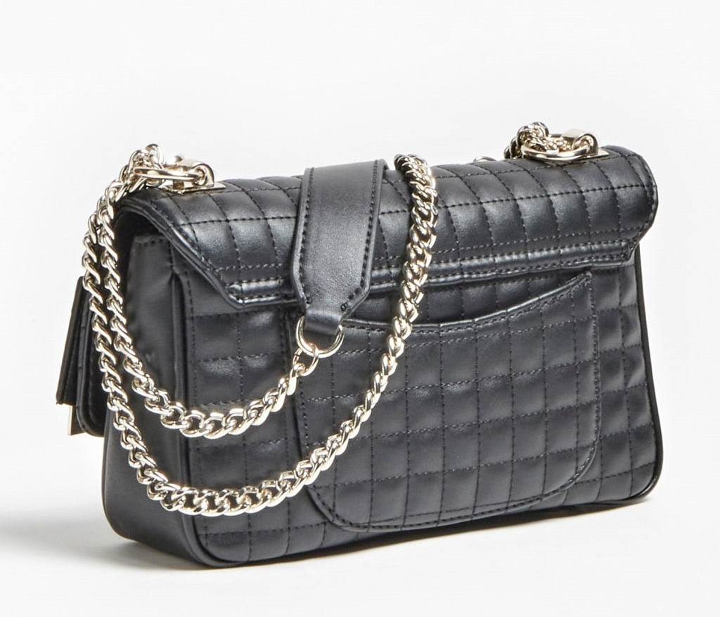 Guess Geanta matlasata crossbody Guess, Model Matrix, Negru ...